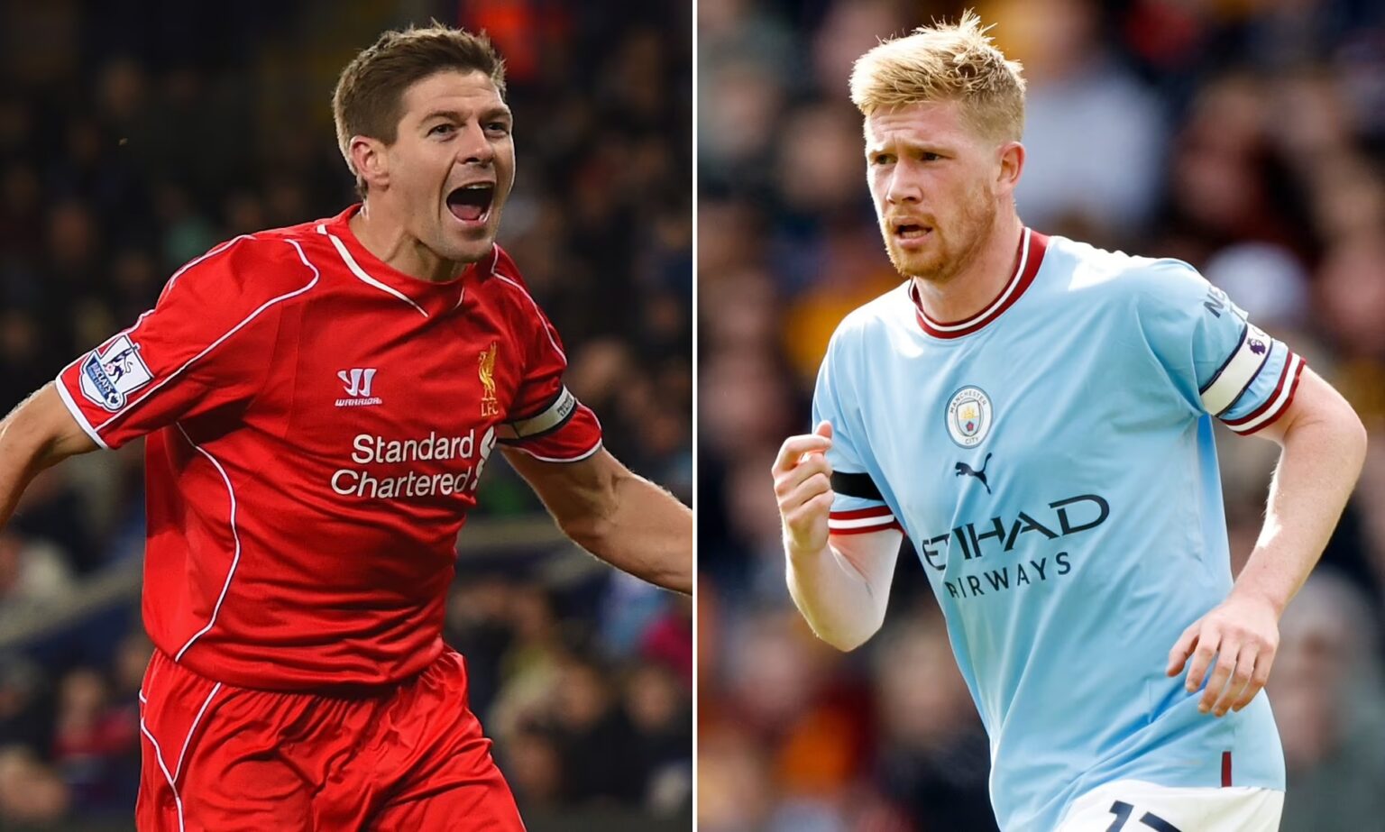 Kevin De Bruyne vs Steven Gerrard Premier League Comparison: Stats ...